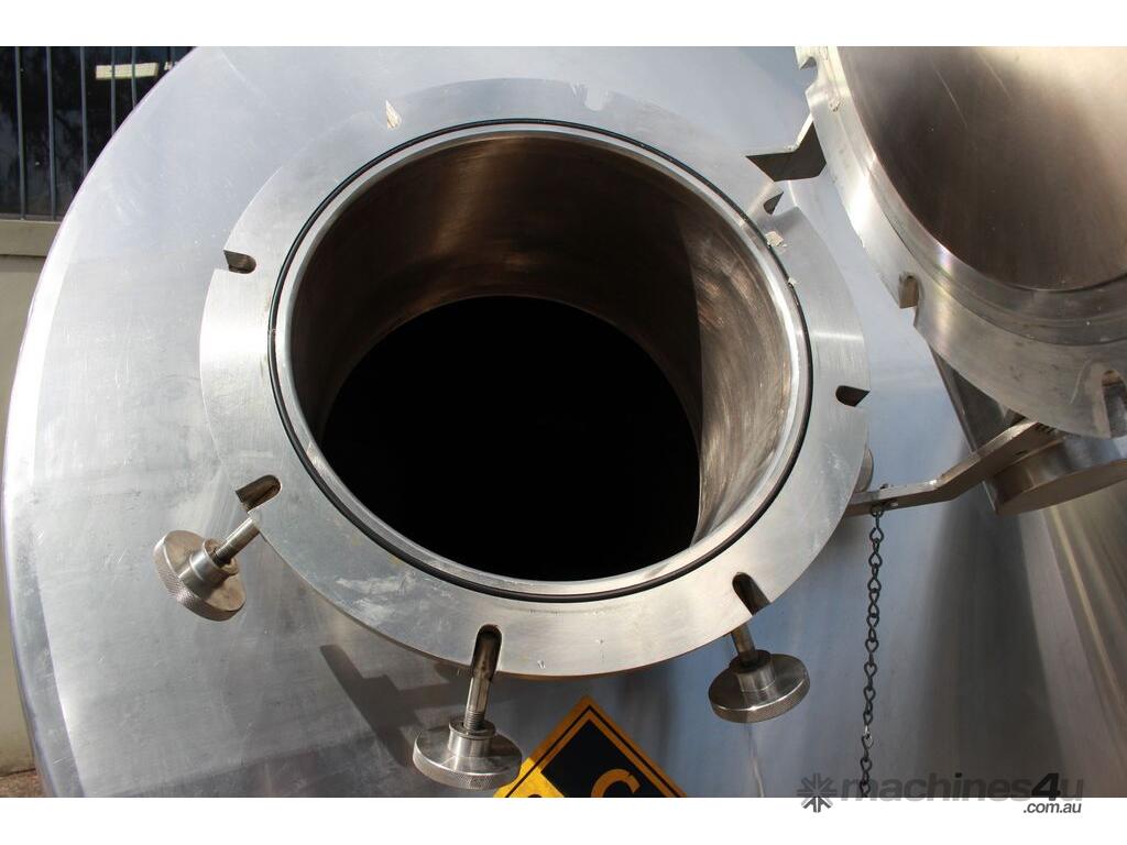 used alfa laval Stainless Steel Insulated Pressure Conical Vessel ...