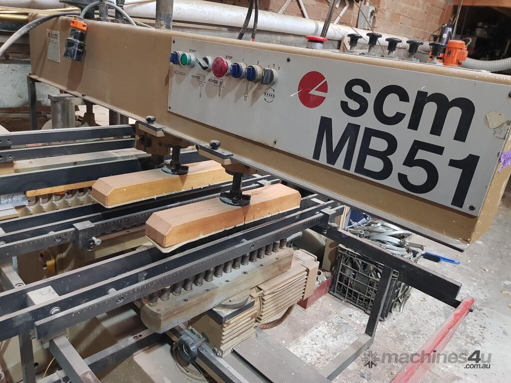 Used SCM HORIZONTAL DOWEL BORER 240v SCM MB51 Swivel Vertical ...