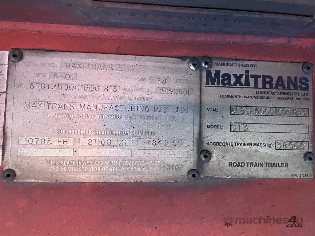 Buy New 19992001 maxi trans 1999 2001 Maxitrans B Double Curtainsider ...