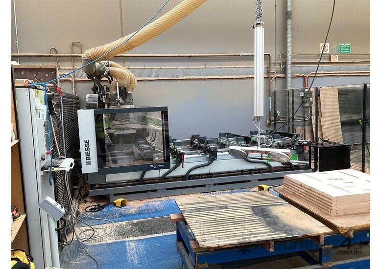 Used 2021 Biesse BIESSE ROVER A SMART 1632 CNC Machine Flatbed Nesting ...