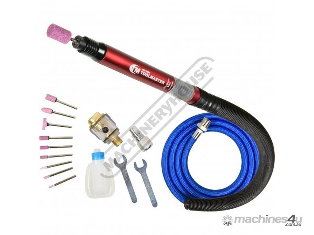 New toolmaster ATG-135M Air Micro Die Grinder Kit 3mm Collet Size ...