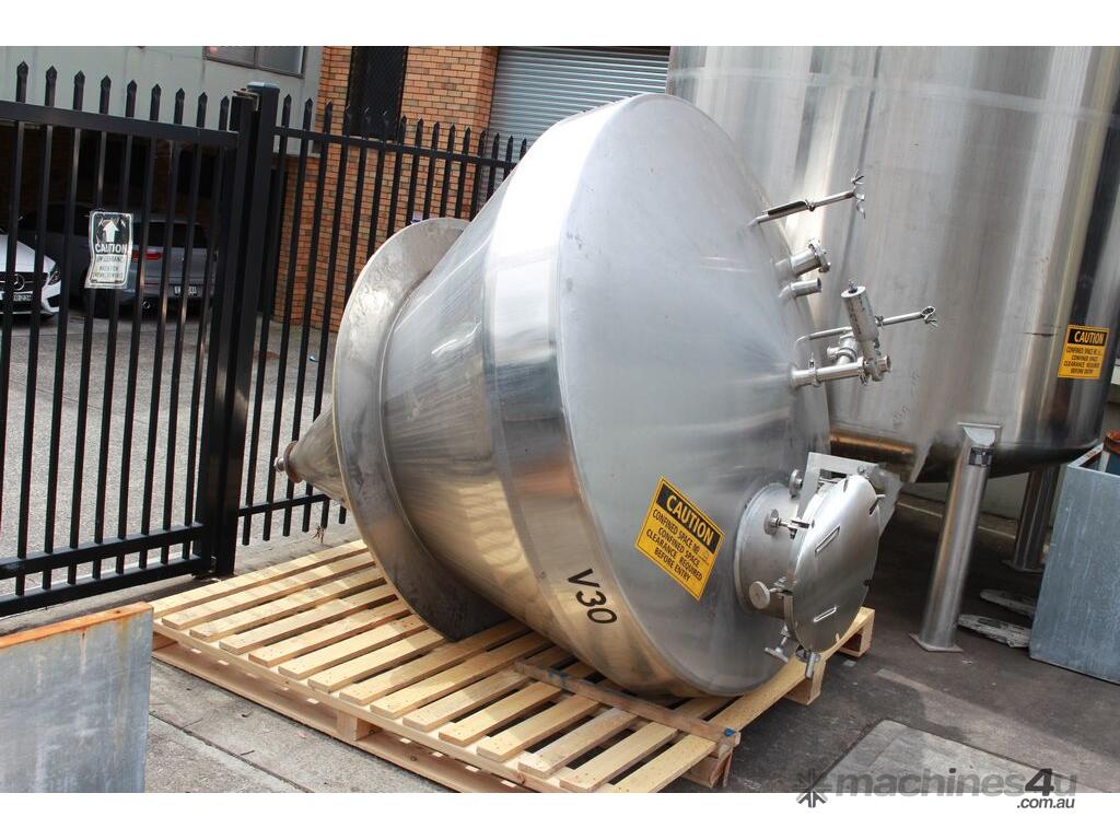 used alfa laval Stainless Steel Insulated Pressure Conical Vessel ...