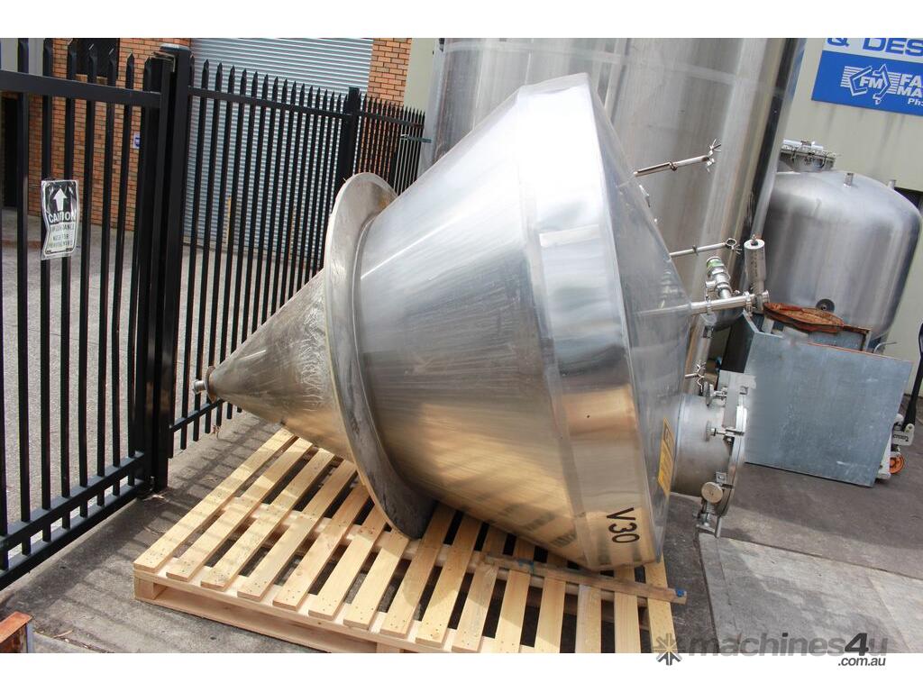 used alfa laval Stainless Steel Insulated Pressure Conical Vessel ...