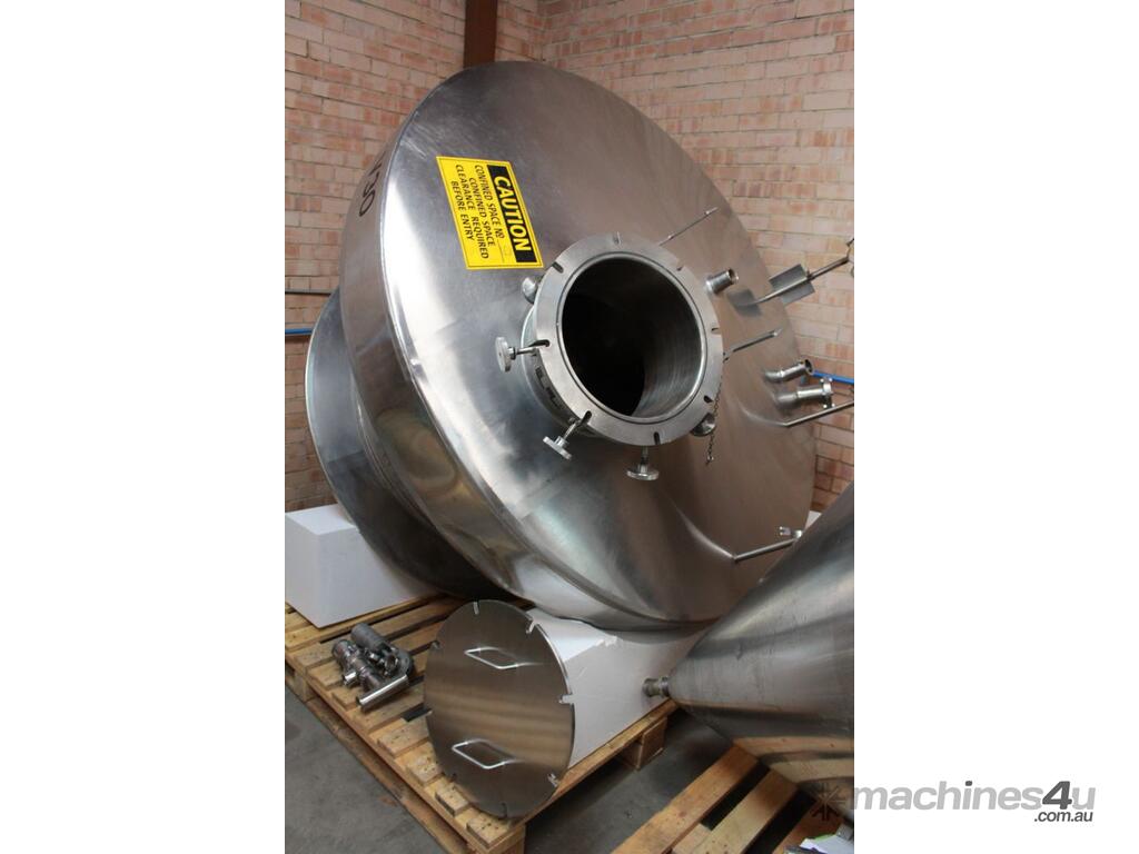 used alfa laval Stainless Steel Insulated Pressure Conical Vessel ...