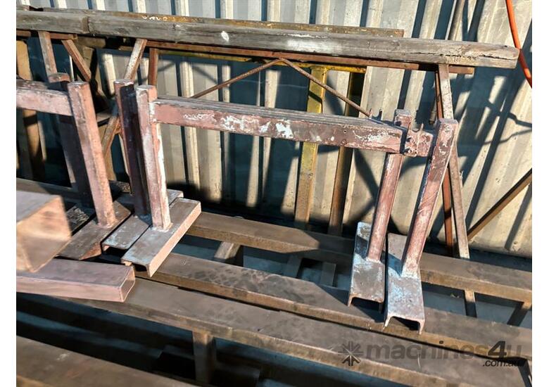 Used QTY STEEL STORAGE RACKS & HORSES QTY STEEL STORAGE RACKS HORSES ...