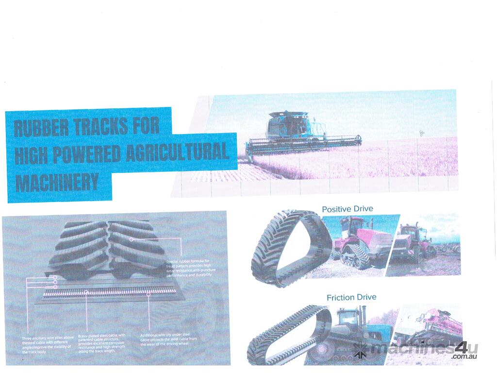 New various MURPHY S TYRES - Tractor Tracks to fit various Tractors 18 inch 25 inch 30 inch ...