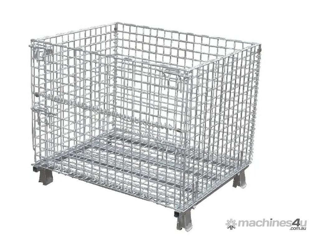 New Tools Galore Collapsible Foldable Stackable Wire Mesh Storage Cage ...