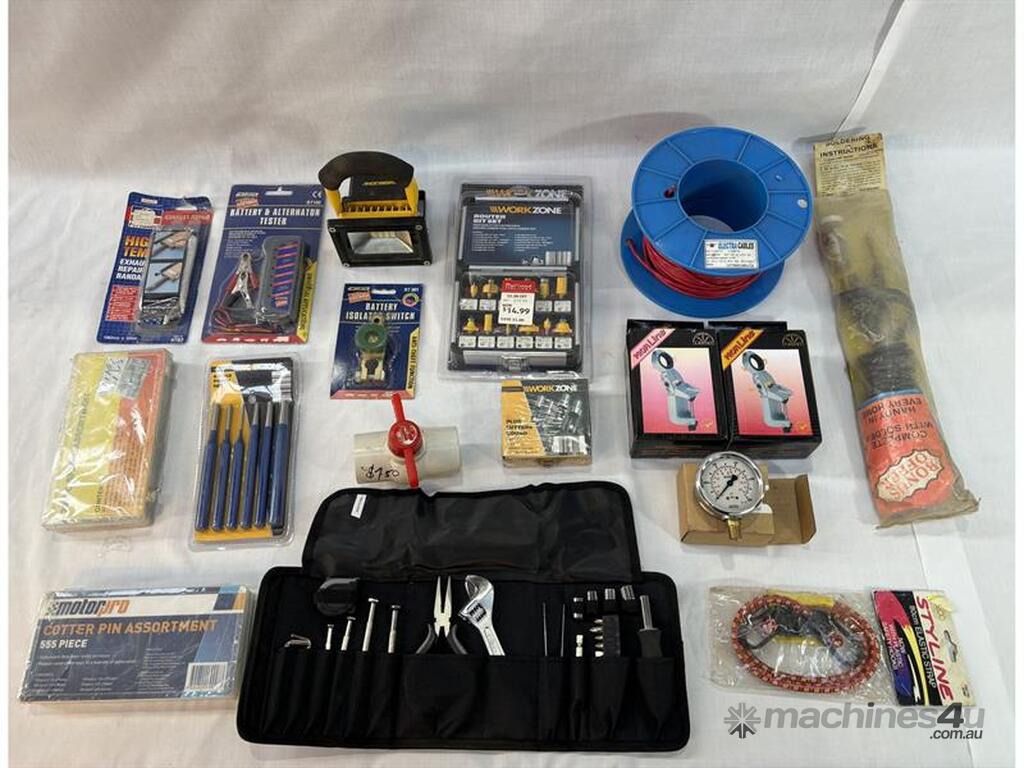 Used BOX OF ASSORTED WORKSHOP TOOL & ACCESSORIES BOX OF ASSORTED WORKSHOP TOOLS ACCESSORIES in ...
