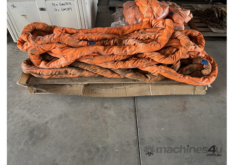 Used Qty of 4 x 8M 30 ton Soft Slings Crane in , - Listed on Machines4u