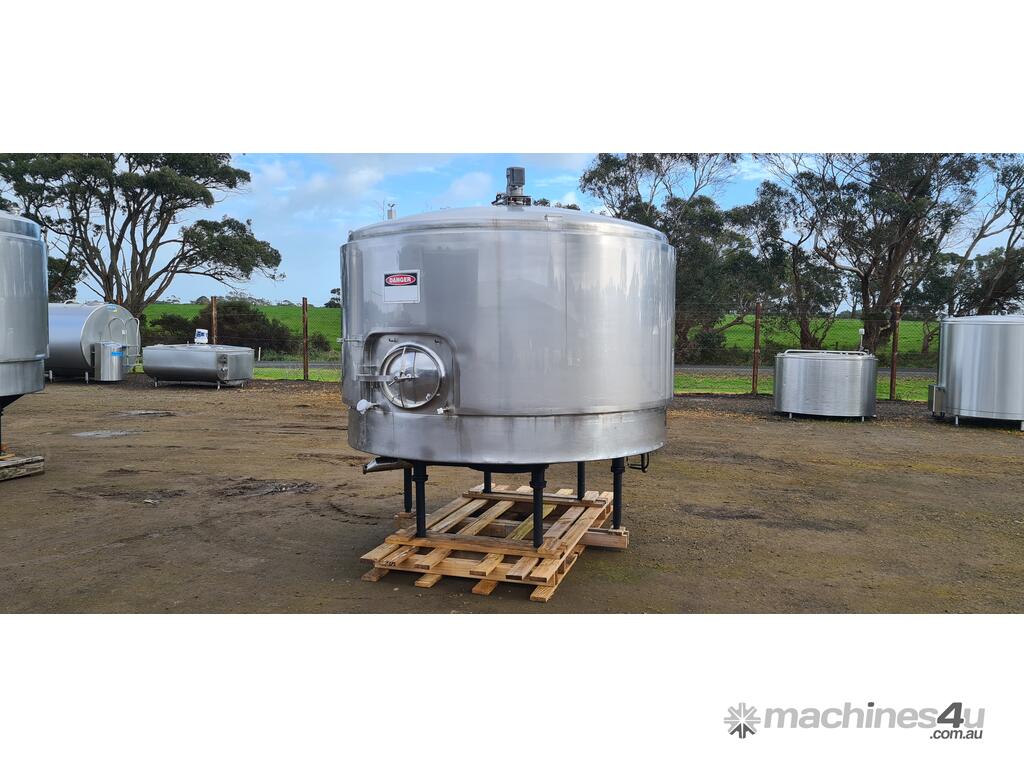 Used Not Specified Unknown 6000lt STAINLESS STEEL TANK MILK VAT ...