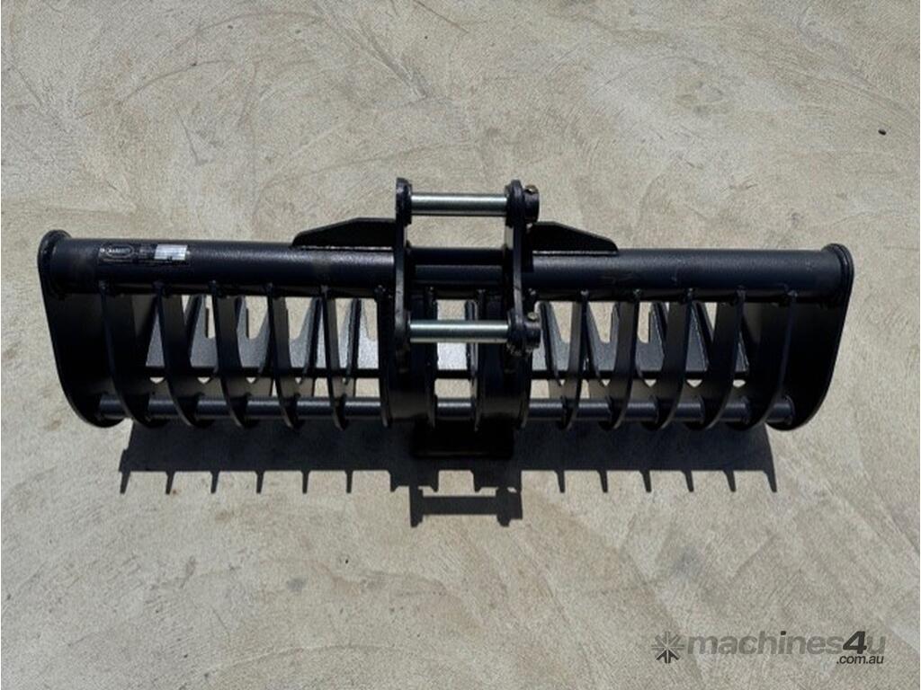 New barrett Excavator Rake Bucket 2-3 5Ton New 35mm Pins Excavator ...