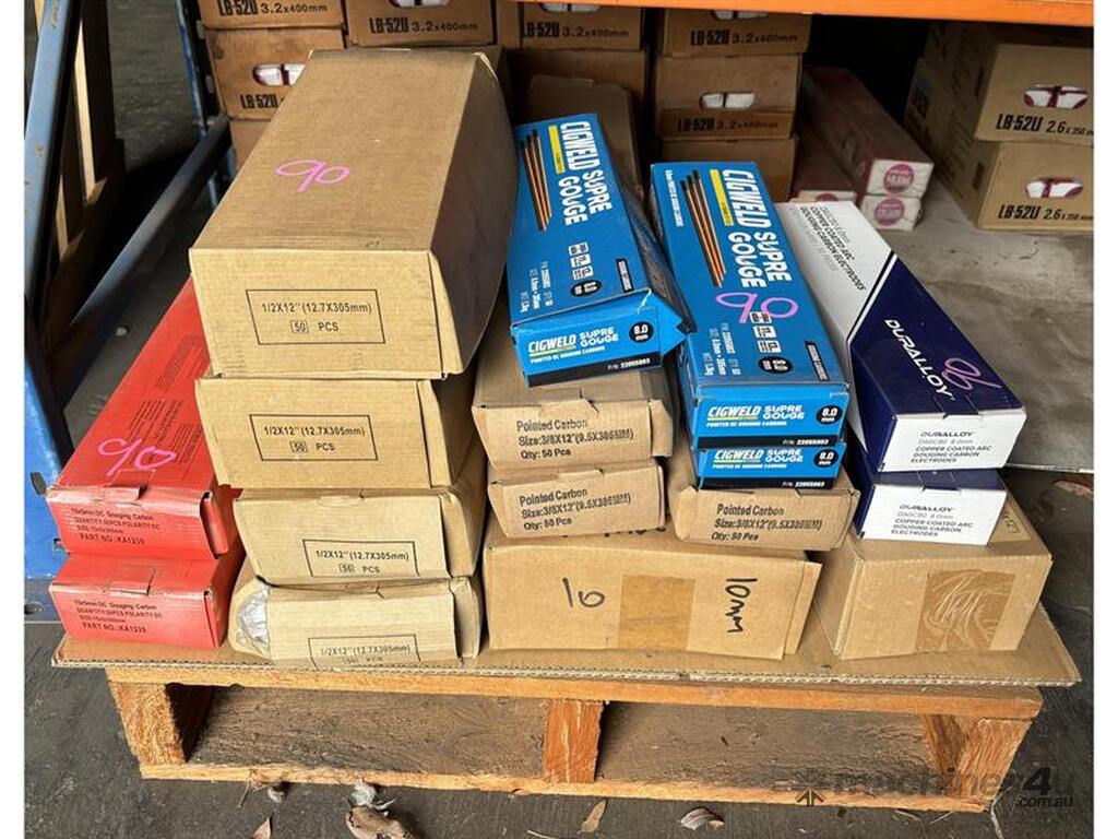 Used SMALL PALLET OF GOUGING RODS - 5MM TO 15MM SMALL PALLET OF GOUGING ...