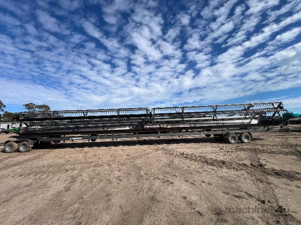 Used 2020 midwest 2020 Midwest 60ft Draper Front 4 axle Midwest Trailer ...