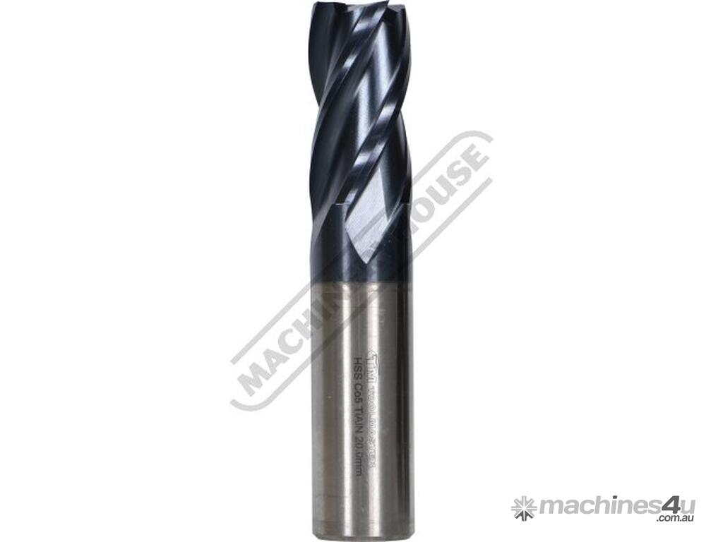 New toolmaster 4FSS-20 20mm Metric End Mill HSS with 5 Cobalt TiAIN ...