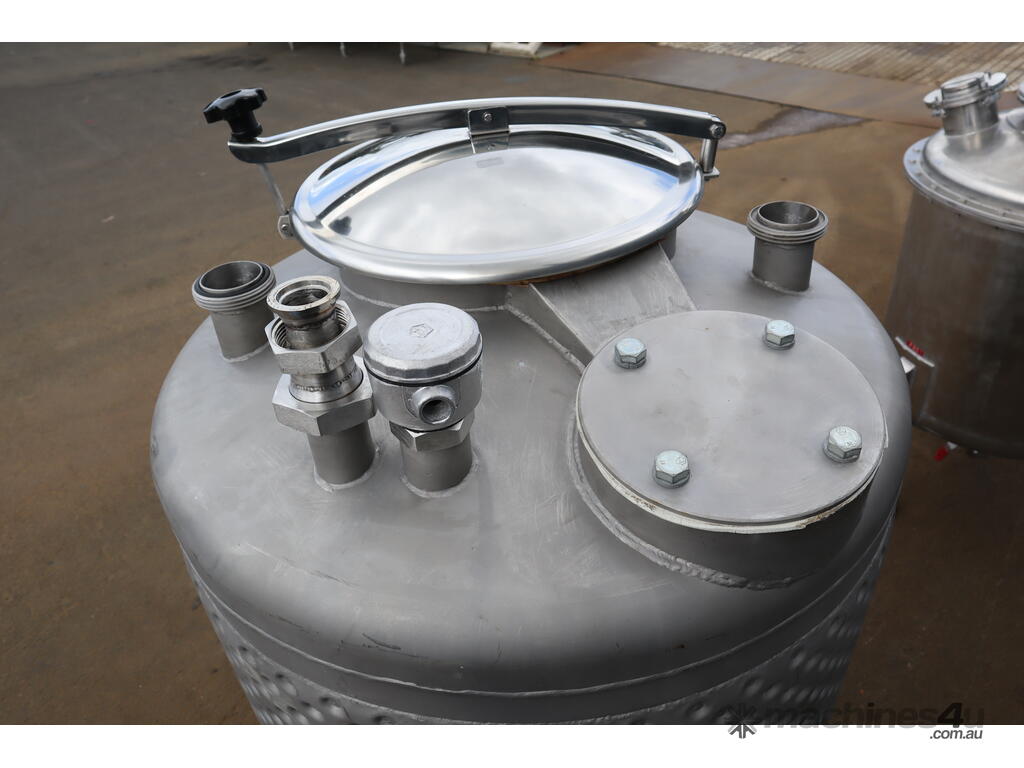 Used Stainless tank Stainless Steel Dimple Jacketed Tank - 600L ...