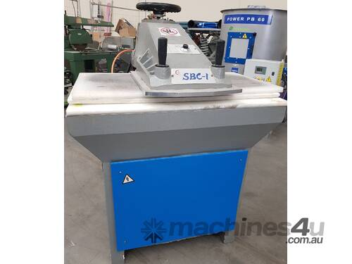 Used xing an HYDRAULIC CLICKER PRESS Model SBC-1 Die Cutting Leather ...