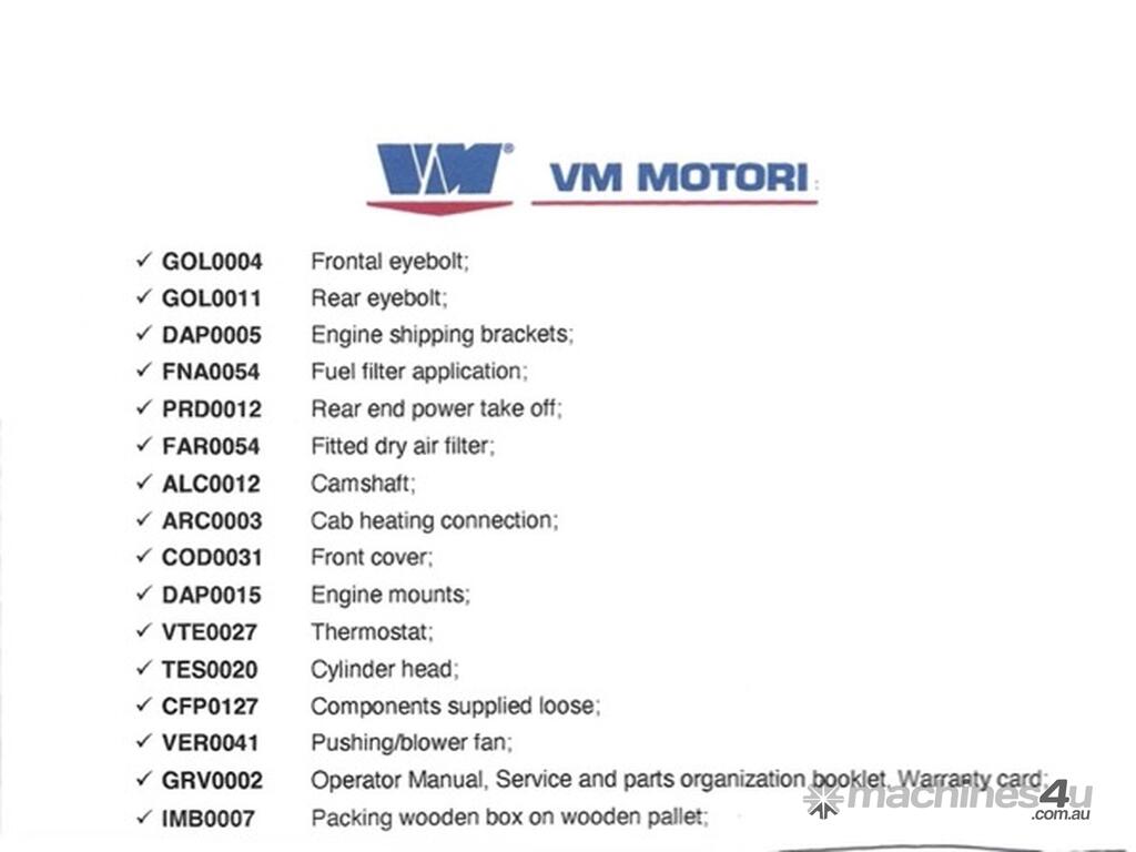 Buy New 2024 vm motori D754TPE3 Hammer Maskin Diesel Engines (767430)