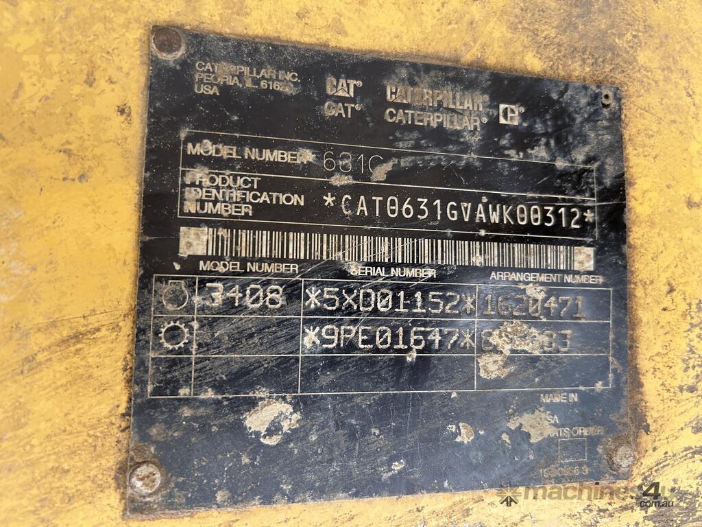 Used 2002 Caterpillar 631G Scraper (1077631) - Ready for Sale