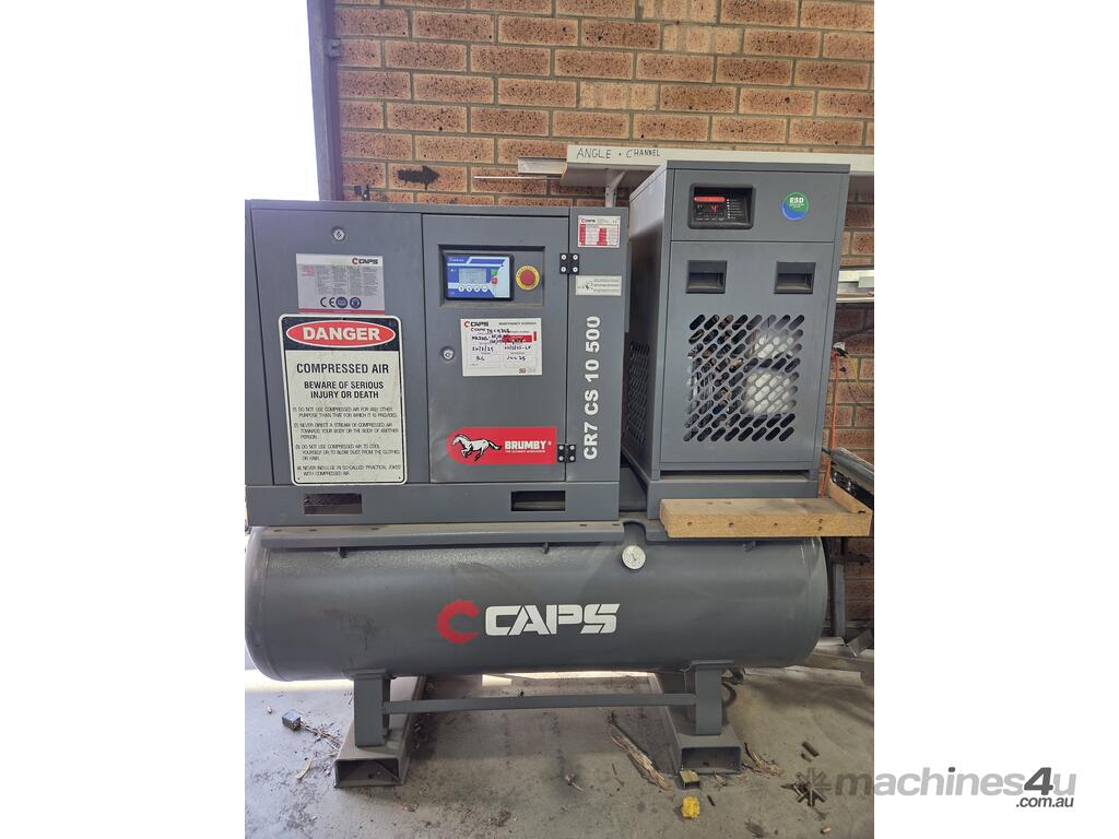 Used caps CAPS BRUMBY SCREW COMPRESSOR AND DRYER Screw Compressors ...