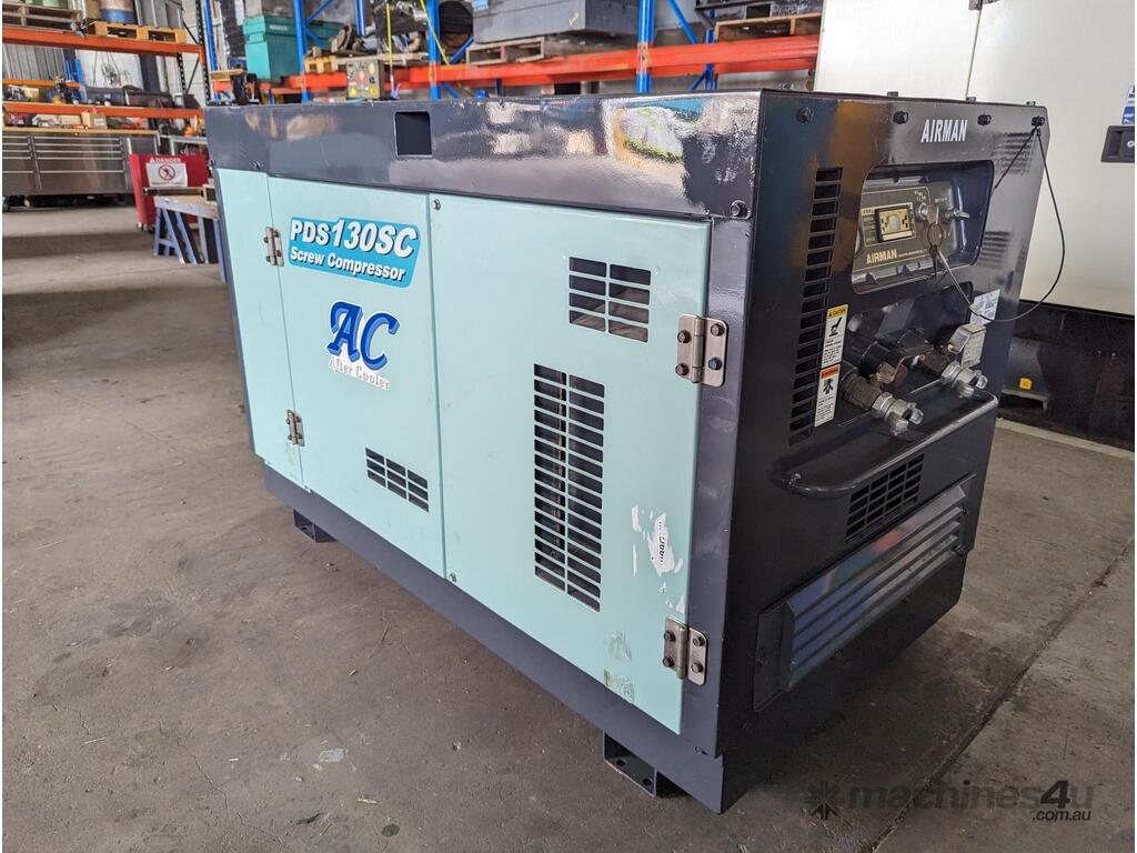 Used airman PDS130SC Screw Compressors (911231)