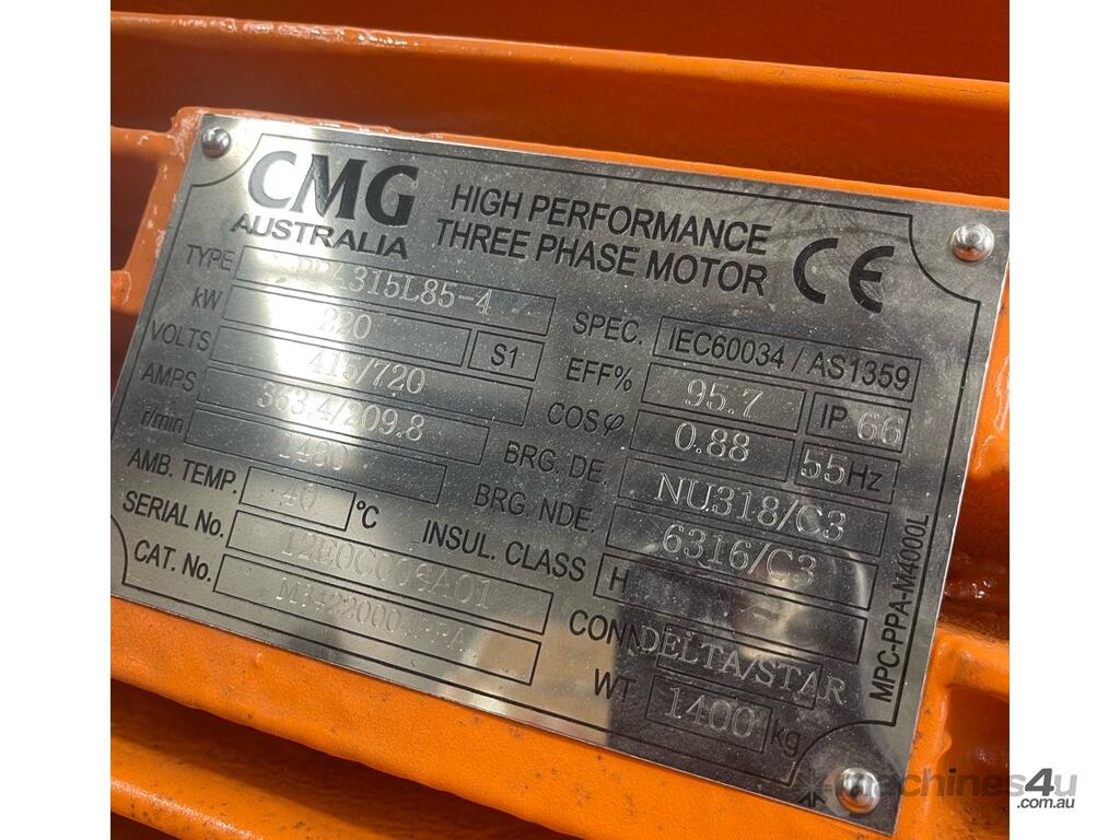 Used cmg PPA315L85-4 AC Motors (872932)