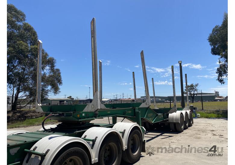 Buy Used 1998 McKee 1998 McKee Tri-Axle Drop Deck Rigid Skel Logging B ...