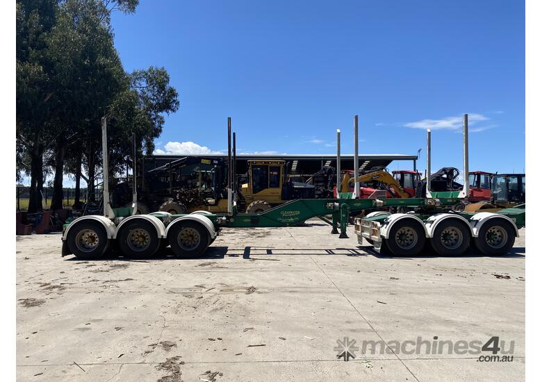 Buy Used 1998 McKee 1998 McKee Tri-Axle Drop Deck Rigid Skel Logging B ...