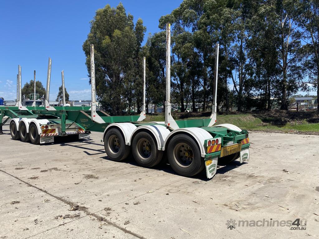 Buy Used 1998 McKee 1998 McKee Tri-Axle Drop Deck Rigid Skel Logging B ...