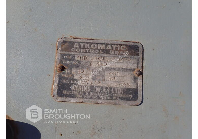 Buy Used ATKINS 40HP 3 PHASE INDUCTION MOTOR AUTOMATIC TRANS STARTER ...