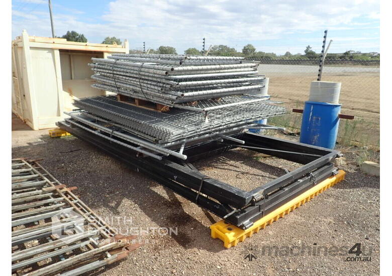 Used STILLAGE COMPRISING OF ASSORTED SIZE GATES WIRE MESH Fencing in ...