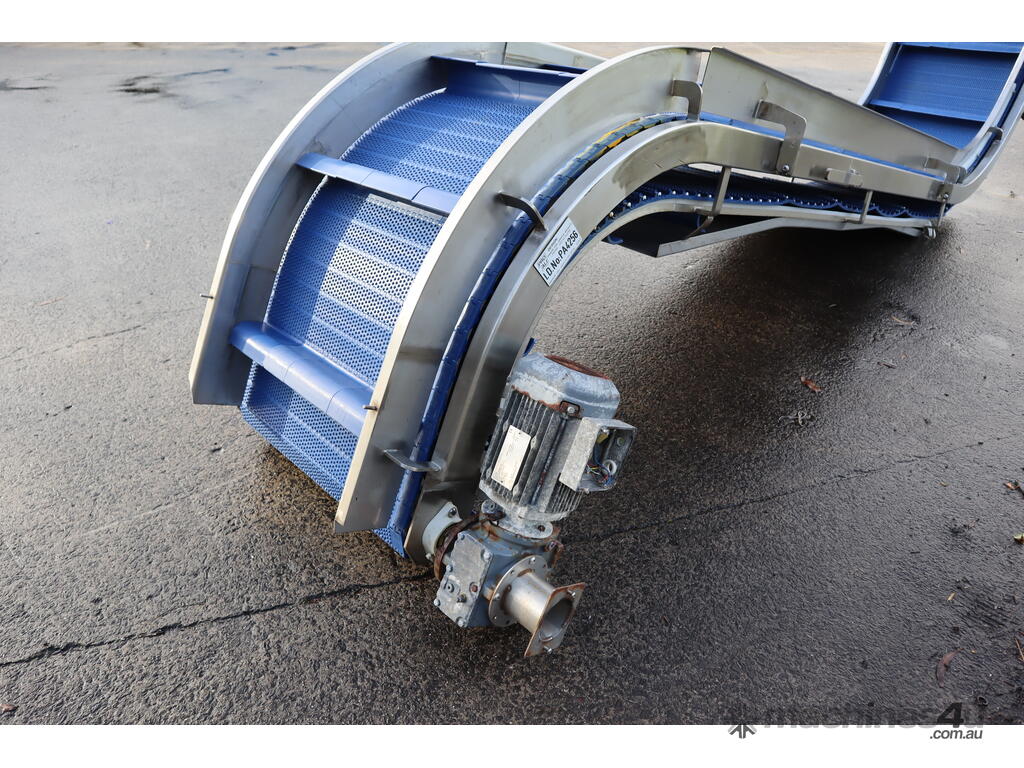 Used proali Stainless Steel Scoop Bucket Elevator Conveyor - 3m High ...