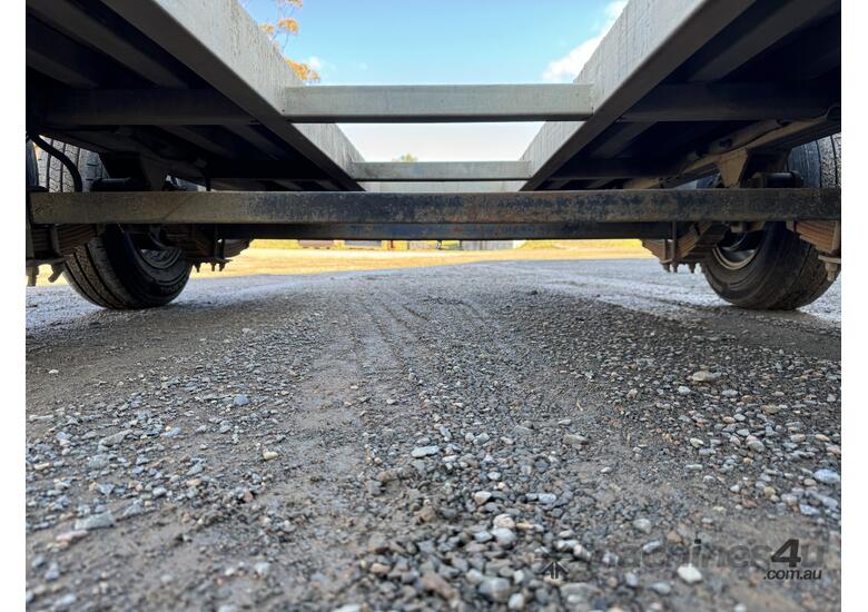 Buy Used Vehicle Trailer with attached loading ramps Trailers in ...