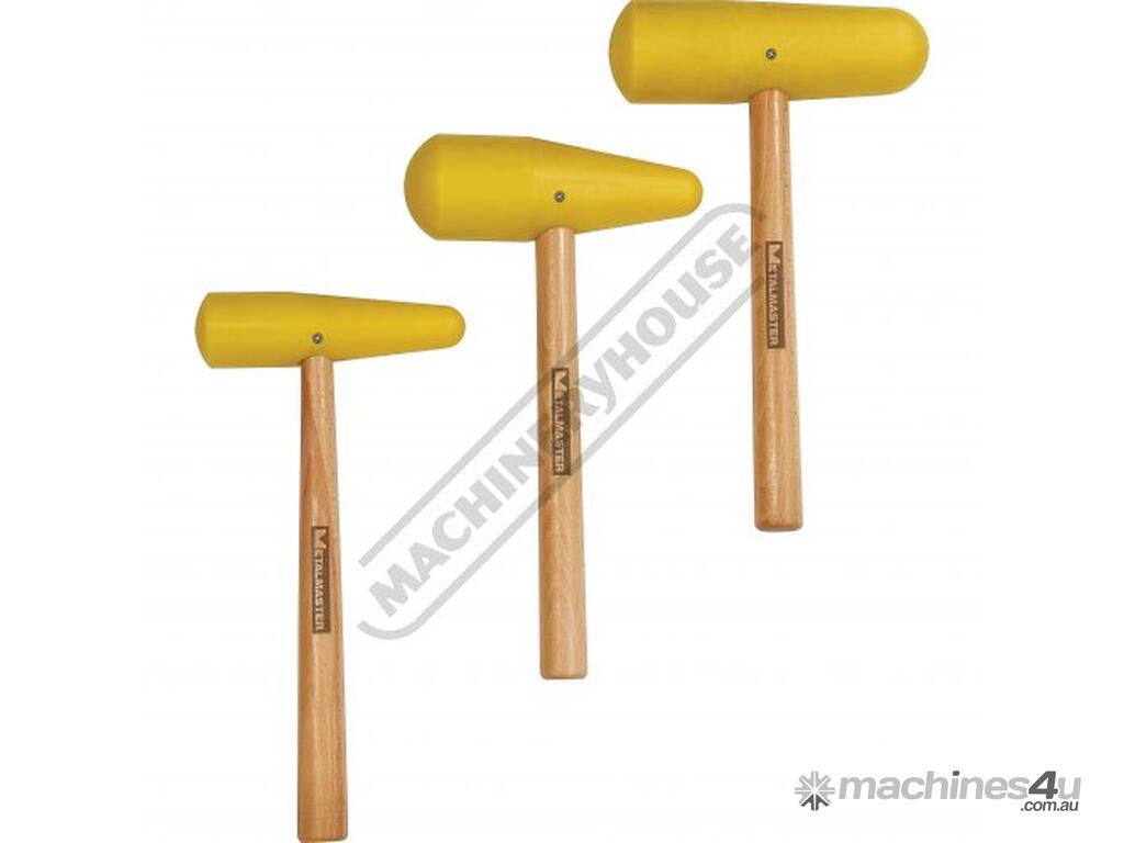 New metalmaster NMS-3T Nylon Bossing Mallet Set - Tapered Radius Ends ...