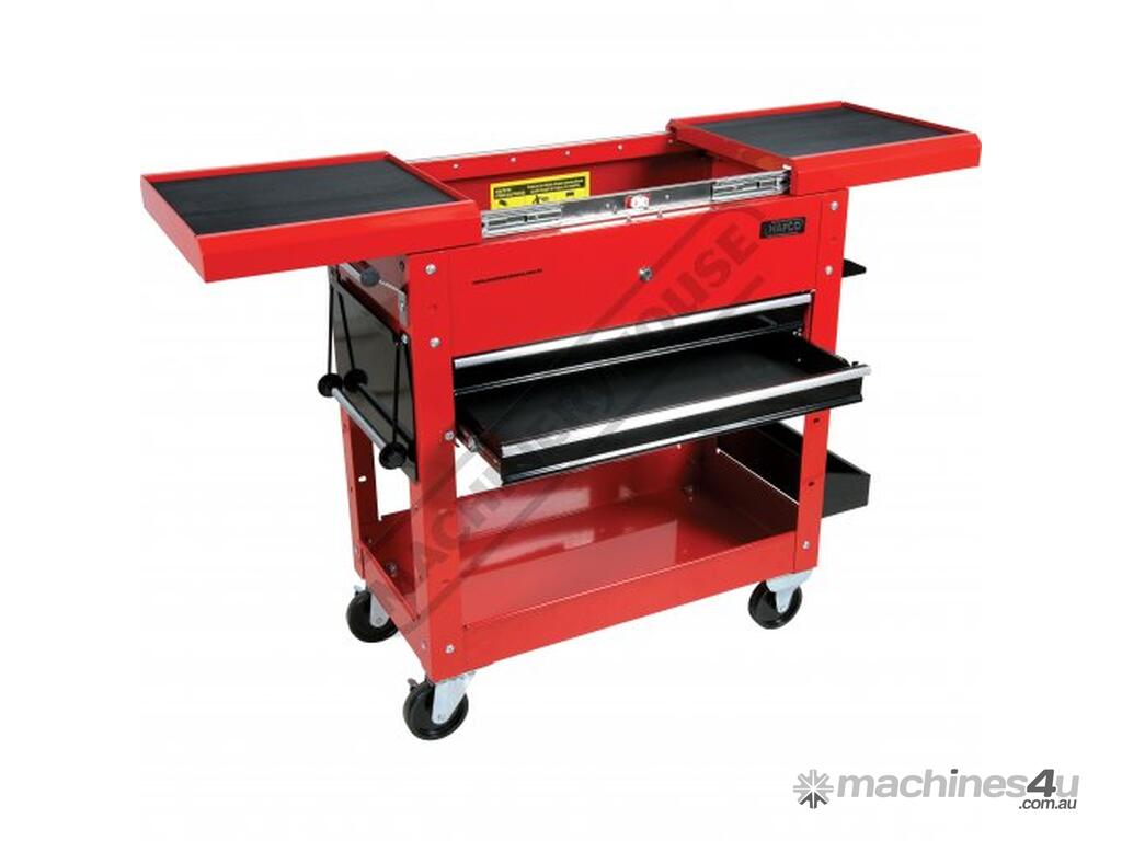 New Hafco SDC-2L Steel Service Cart 2 Drawers 705 x 370 x 835mm Work ...