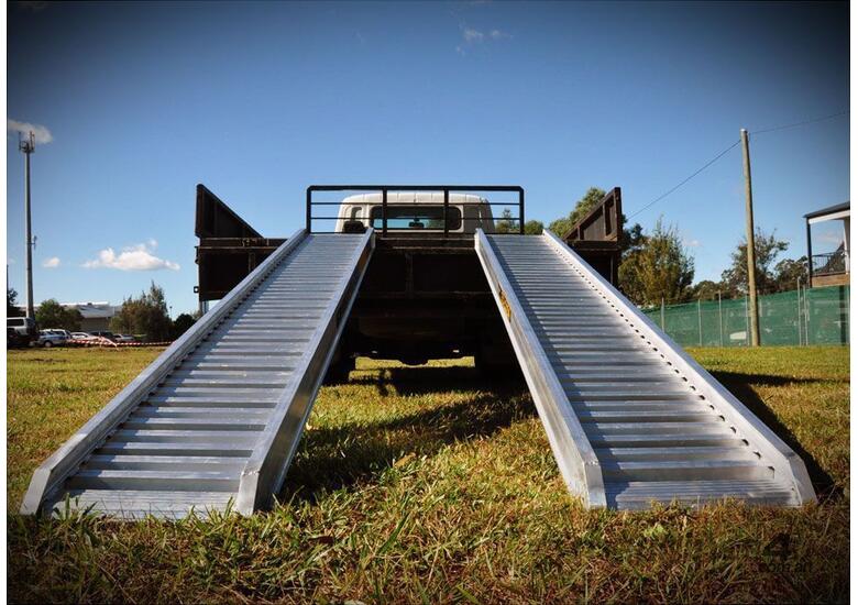 New 3 0 TONNE LOADING RAMPS DIGGA ALUMINIUM EXCAVATOR SKID STEER TRUCK ...