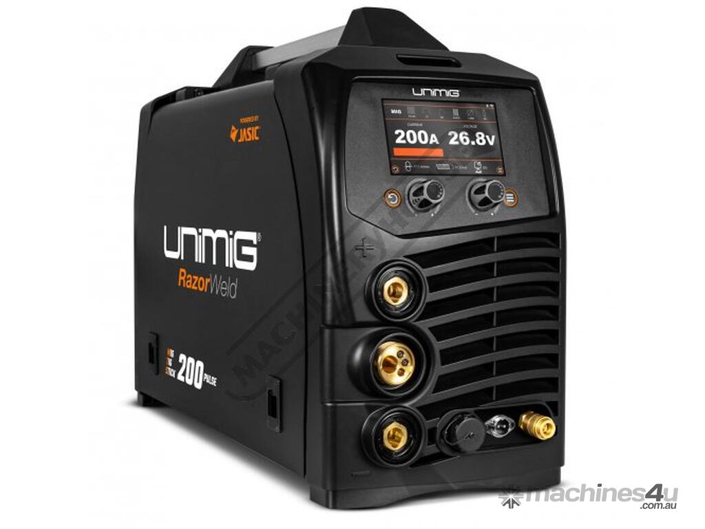 New unimig RAZOR 200 PULSE MIG TIG STICK WELDER SINGLE DOUBLE PULSE MIG ...