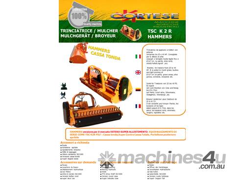 New Cortese Cortese TSCK2R Mulchers Mulcher in , - Listed on Machines4u