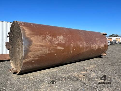 Used Tallow Tank Cone Bottom 7 8m long x 2 4m dia sits on load cells 33 ...