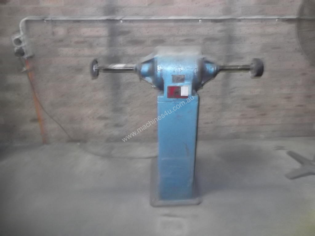 Used 1999 Maskina twin spindle 3 hp Buffer Hebco Twin spindle Buffing ...