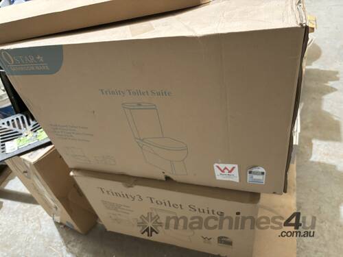 Used Pallet of Assorted Plumbing Fittings Fixtures Workshop Consumables ...