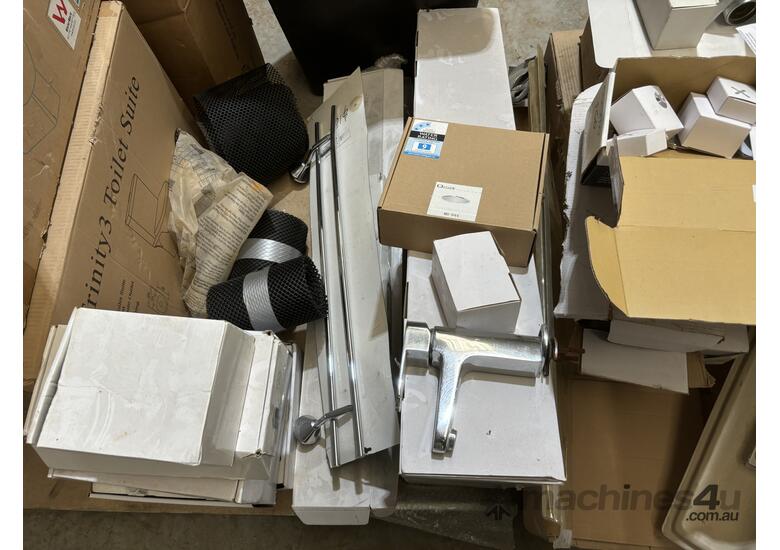 Used Pallet of Assorted Plumbing Fittings Fixtures Workshop Consumables ...