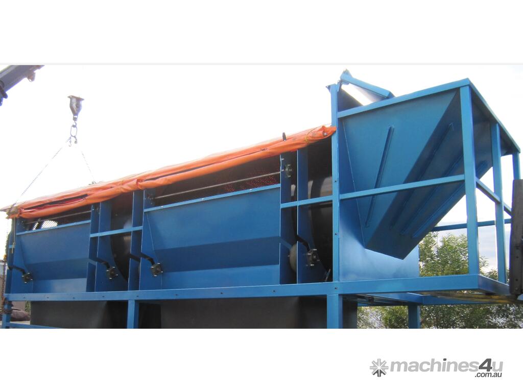 New Sort-Tec Sort-Tec Stationary 1800mm Double Trommel Trommel Screen ...