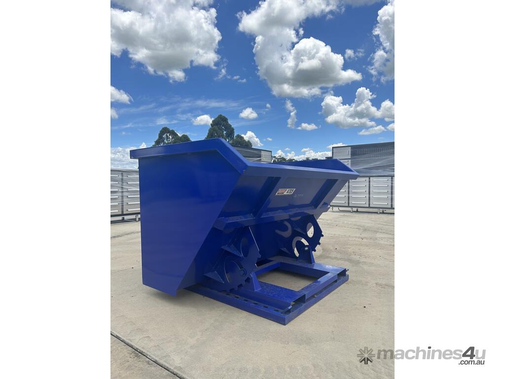 New exeq 1 5 Cubic Yard Self Tipping Skip Bin to Suit Forklift Skip ...