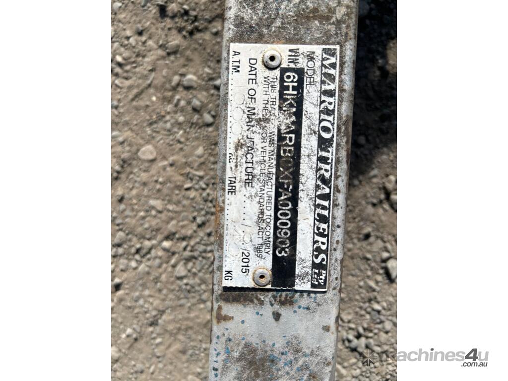 Buy Used 2015 mario trailers 2015 Mario Trailers 7x4 Box Trailer Box ...