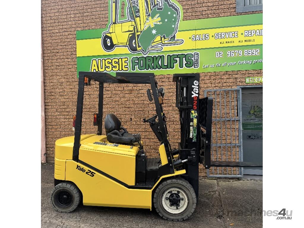 Used yale 2 5 Ton Electric Counterbalance Container Mast Forklift ...