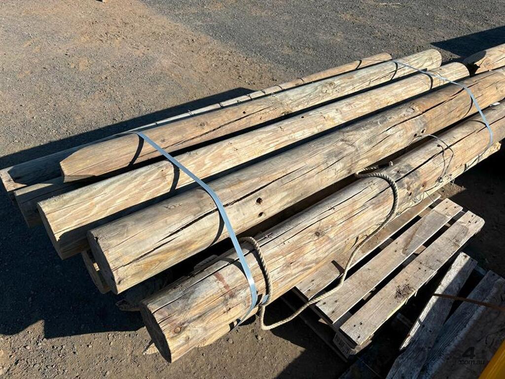Used QTY X 13 ASSORTED TREATED PINE POSTS QTY X 13 ASSORTED TREATED ...