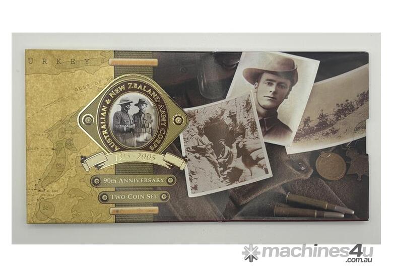 Used NZ POST ANZAC 90TH ANNIVERSARY TWO COIN SET NZ POST ANZAC 90TH ...