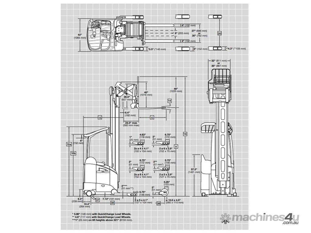 New Crown RM6025-45 Ride on Reach Trucks in ST MARYS, NSW