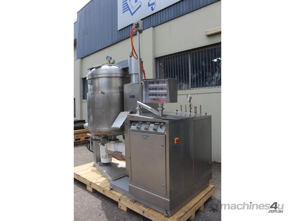 used FRYMA Processing Vessel Mixing Tanks in CONDELL PARK, NSW