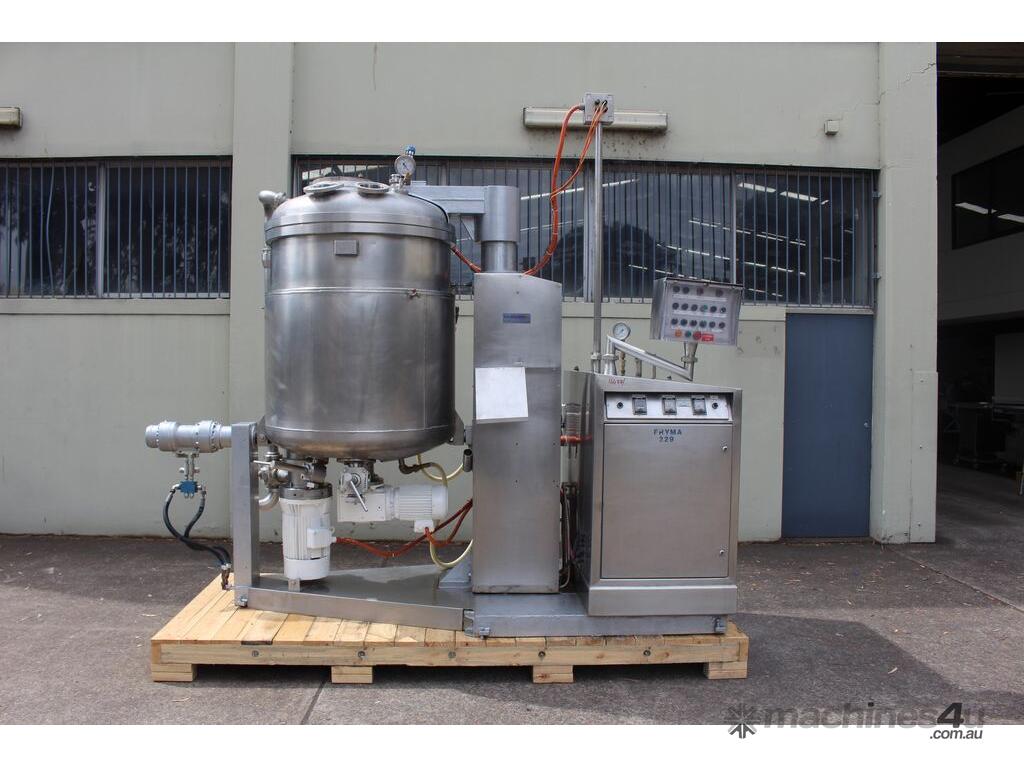 used FRYMA Processing Vessel Mixing Tanks in CONDELL PARK, NSW